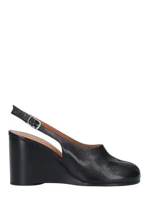 MAISON MARGIELA Wedge Tabi Sandals - Black