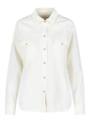 NILI LOTAN Travis Shirt - Cream