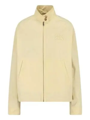 Miu Miu Cotton Twill Jacket - Yellow