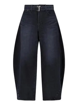 Sacai Barrel Wide Jeans - Black