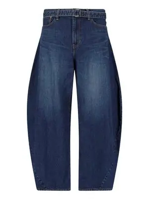 Sacai Wide Barrel Jeans - Blue