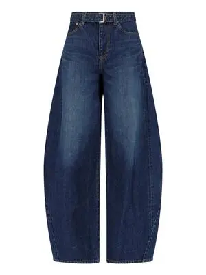 Sacai Barrel Wide Jeans - Blue