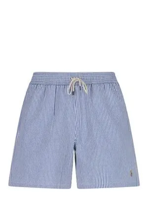 Polo Ralph Lauren Striped Swimsuit Shorts - Blue