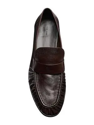THE ROW Soft Loafer - Deep Brown