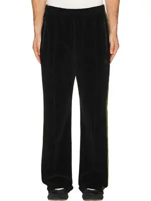 Needles Bootcut Track Pant Cpe Velour In - Black