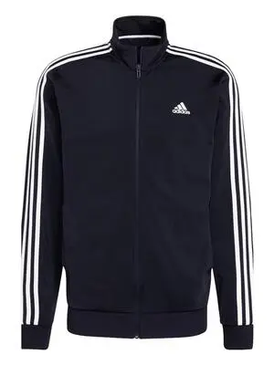 Adidas Essentials Warm-up 3-stripes Track Jacket - Legend Ink / White