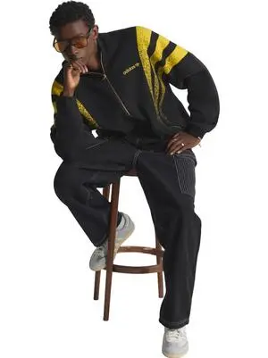 Adidas Santiago Loose Knit Track Jacket - Black