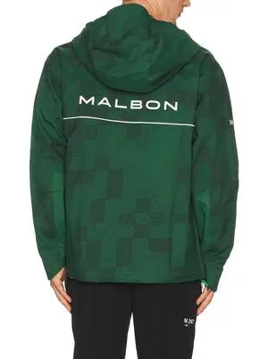 MALBON Performance Full Zip Rain Jacket - Eden