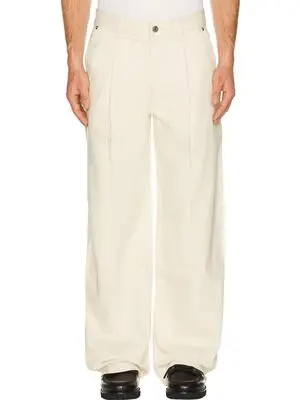 Helmut Lang Relaxed Pleated Jean - Ecru