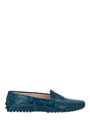 TOD'S Leather Loafers - Green