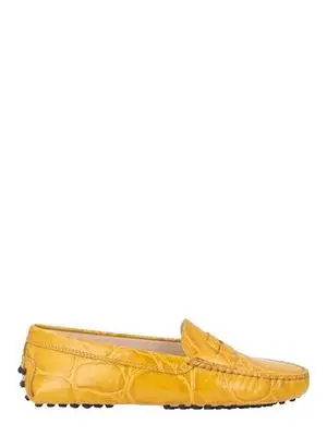 TOD'S Leather Loafers - Yellow