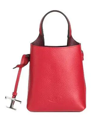 TOD'S Mini Handbag In Calfskin Leather - Red