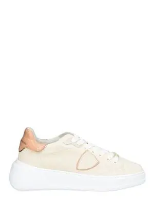 Philippe Model Tres Temple Leather Sneakers - White