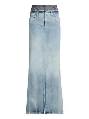 MAISON MARGIELA Denim Flared Skirt - Blue