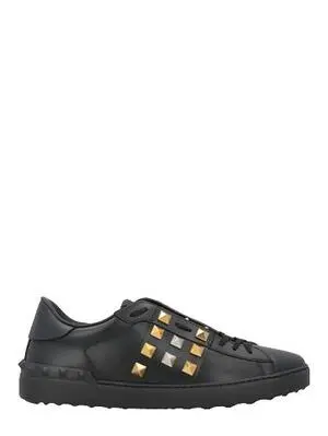 Valentino Garavani Leather Sneakers - Black