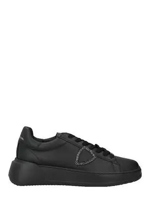 Philippe Model Tres Temple Leather Sneakers - Black