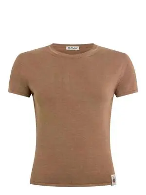 Bally Short-sleeved Knitted T-shirt - Brown