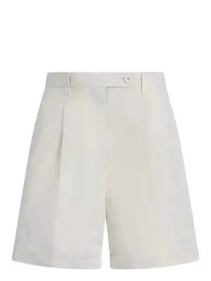 Bally Cotton Cuffed Tennis Shorts - Neutrals