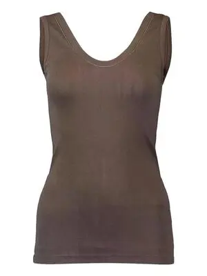 Brunello Cucinelli Ribbed Tank Top - Brown