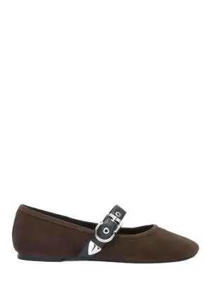 3.1 Phillip Lim Buckle-strap Ballet Flats - Brown