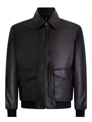Bally Reversible Leather Jacket - Black
