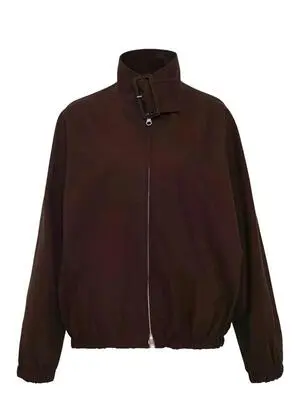 COURREGES Zip-up Bomber Jacket - Brown