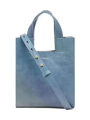 Bally Leather Tote Bag - Blue
