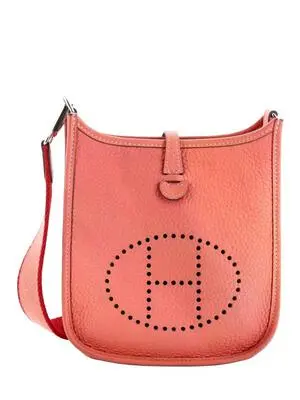 Hermès Evelyne Tpm Crossbody Bag Clemence Gen Iii - Pink