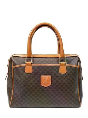 CELINE Boston Macadam Canvas Tote Bag
