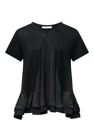 CLUB21 Kayla Ruffled Top - Black