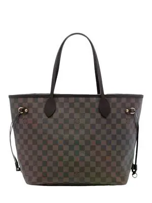 LOUIS VUITTON Damier Ebene Neverfull Mm Tote Bag - Brown