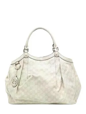 Gucci Large Sima Sukey Tote Bag - White