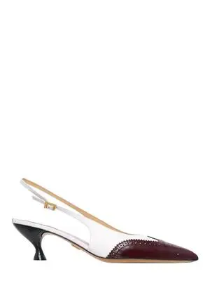 Thom Browne 50mm Slingback Pumps - White