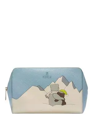 Furla Large Cosmetic Case - Blue