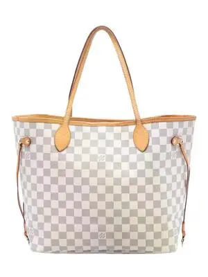 LOUIS VUITTON 2012 Louis Vuitton Damier Azur Neverfull MM Tote Bag