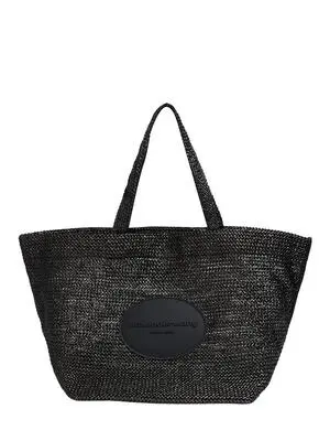 Alexander Wang Punch Xl Faux Raffia Tote - Black