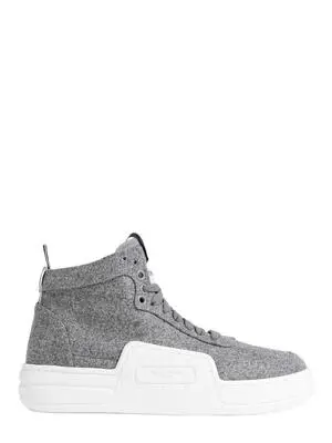 Thom Browne Flannel High-top Sneakers - Gray