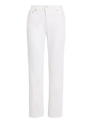 ALEX MILL Jane Mid-rise Straight-leg Jeans - White