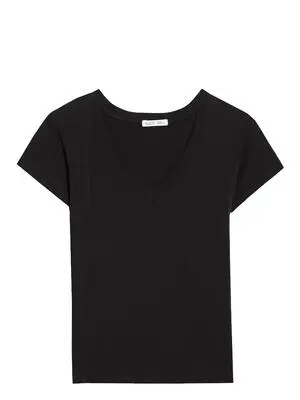 ALEX MILL Cotton-jersey T-shirt - Black
