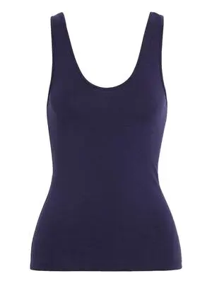 Another Tomorrow Stretch Jersey Tank - Indigo