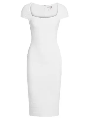 Herve Leger Josie Bandage Midi Dress - White