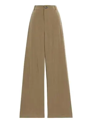 Vince Tencel™ Lyocell-blend Wide-leg Pants - Army Green