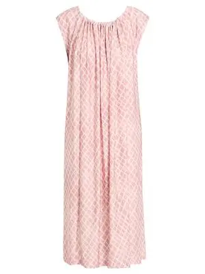 Marni Printed Satin-jersey Midi Dress - Baby Pink