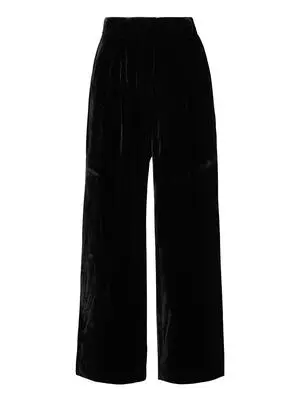 Ulla Johnson Veronica Velvet Wide-leg Pants - Black