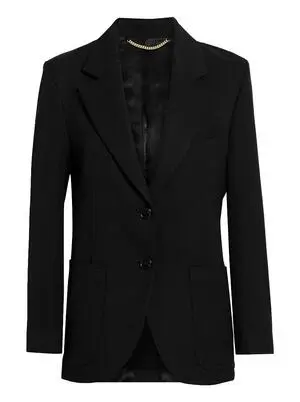 Victoria Beckham Grain De Poudre Blazer - Black