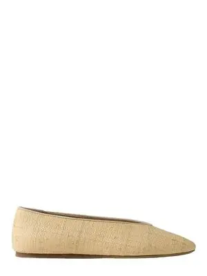 Le Monde Beryl Regency Raffia Ballet Flats - Neutral