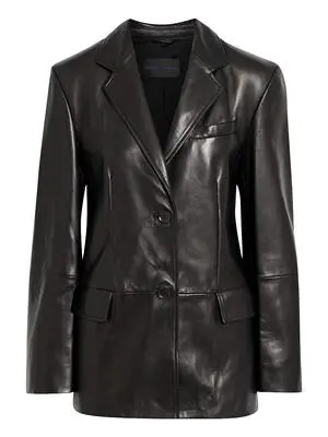 Proenza Schouler Leather Blazer - Black