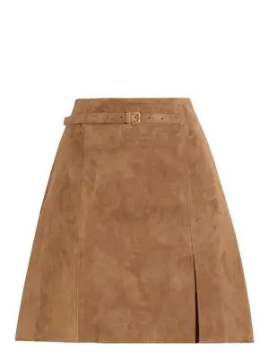 Vince Suede Mini Skirt - Light Brown