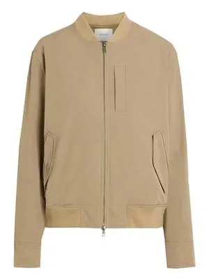 Vince Shell Bomber Jacket - Sage Green