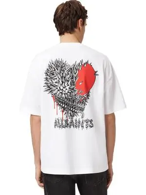 ALLSAINTS Chaste Oversized Graphic T-shirt - White